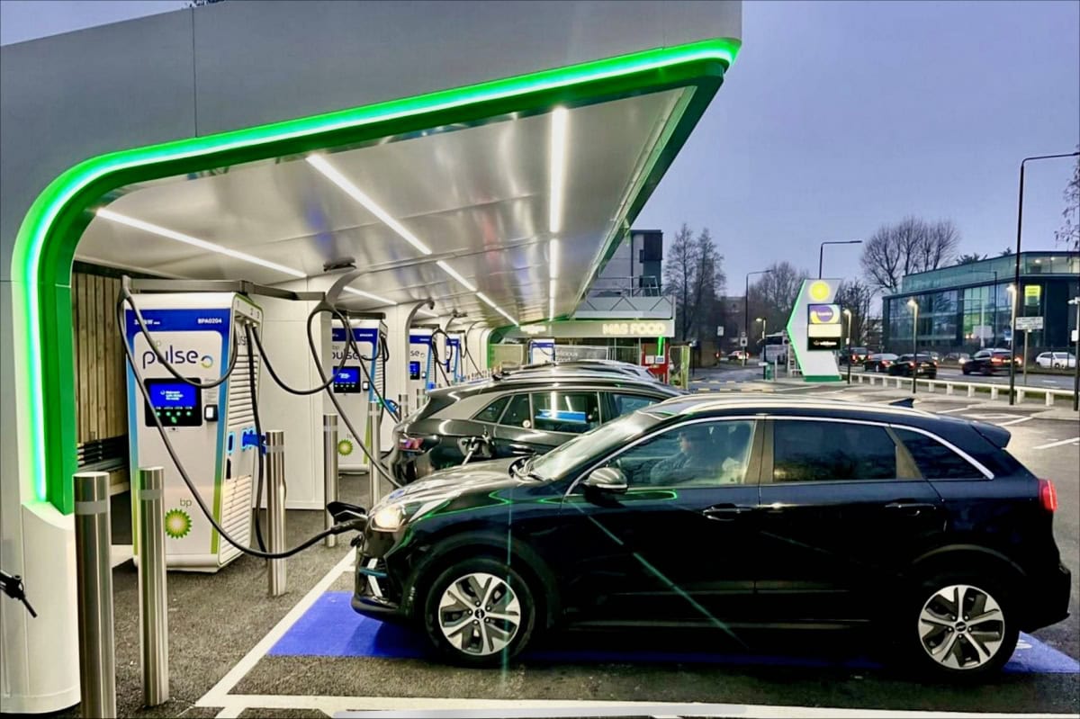BP reopens Great West Road service station as all-electric BP Pulse ...